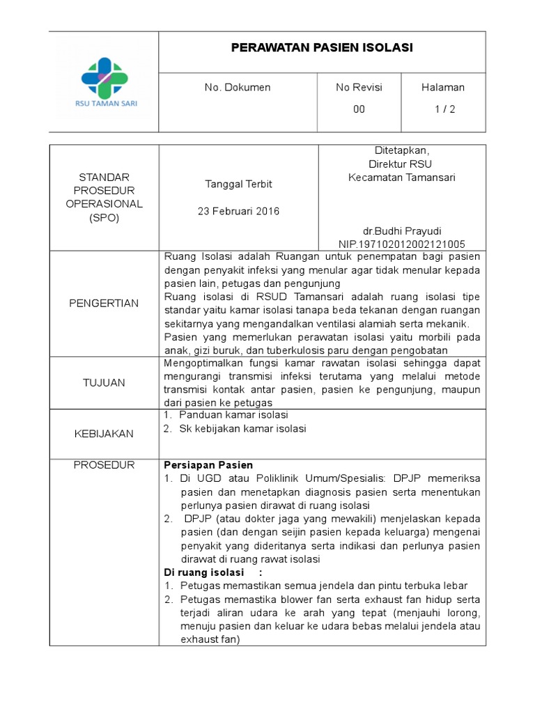 Spo R.isolasi | PDF