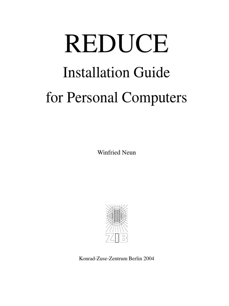 Installation Guide For Personal Computers: Reduce | PDF | Windows Nt | Microsoft Windows