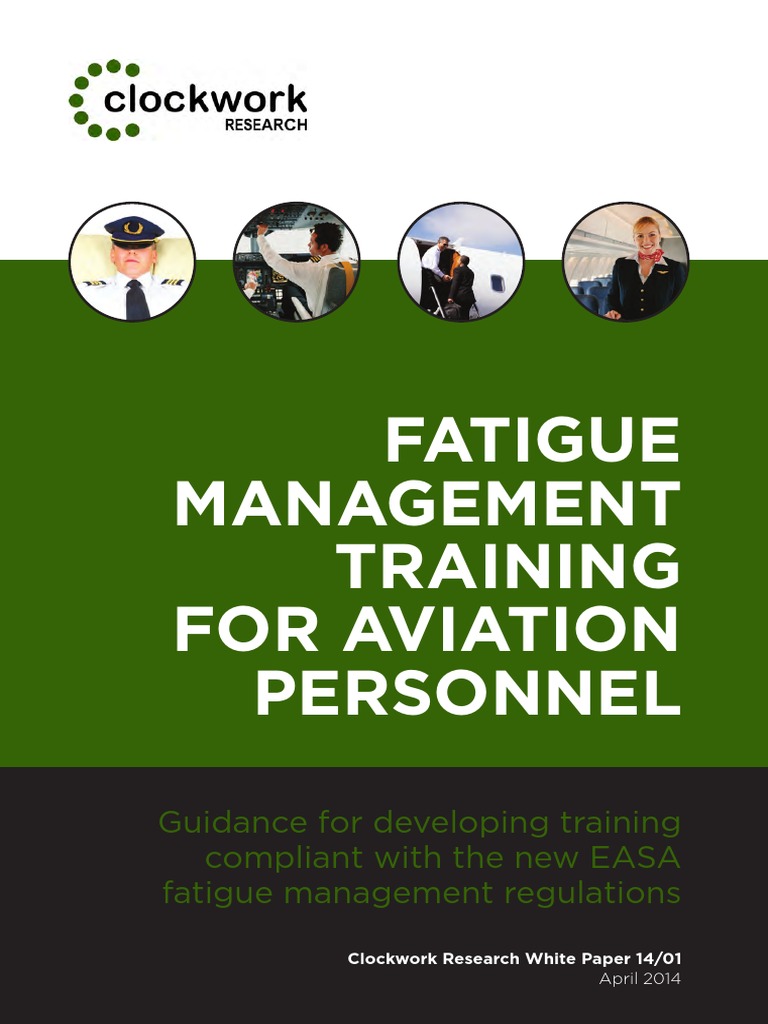 EASA Fatigue Management Training Guide | PDF | Educational Technology ...