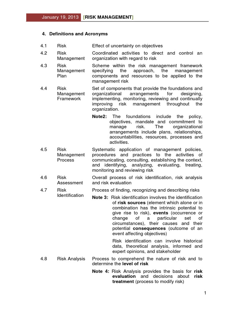 Risk Management | PDF | Risk Management | Risk
