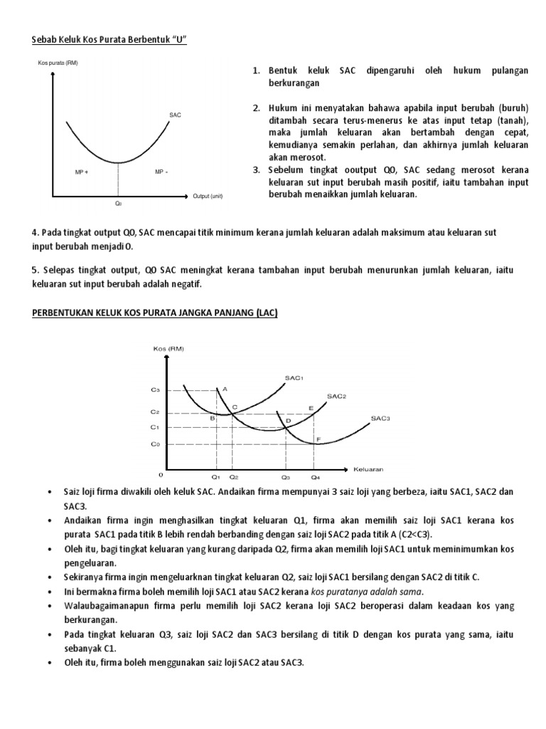 Analisis Keluk Kos Purata Jangka Panjang | PDF | Bisnis | Komputer
