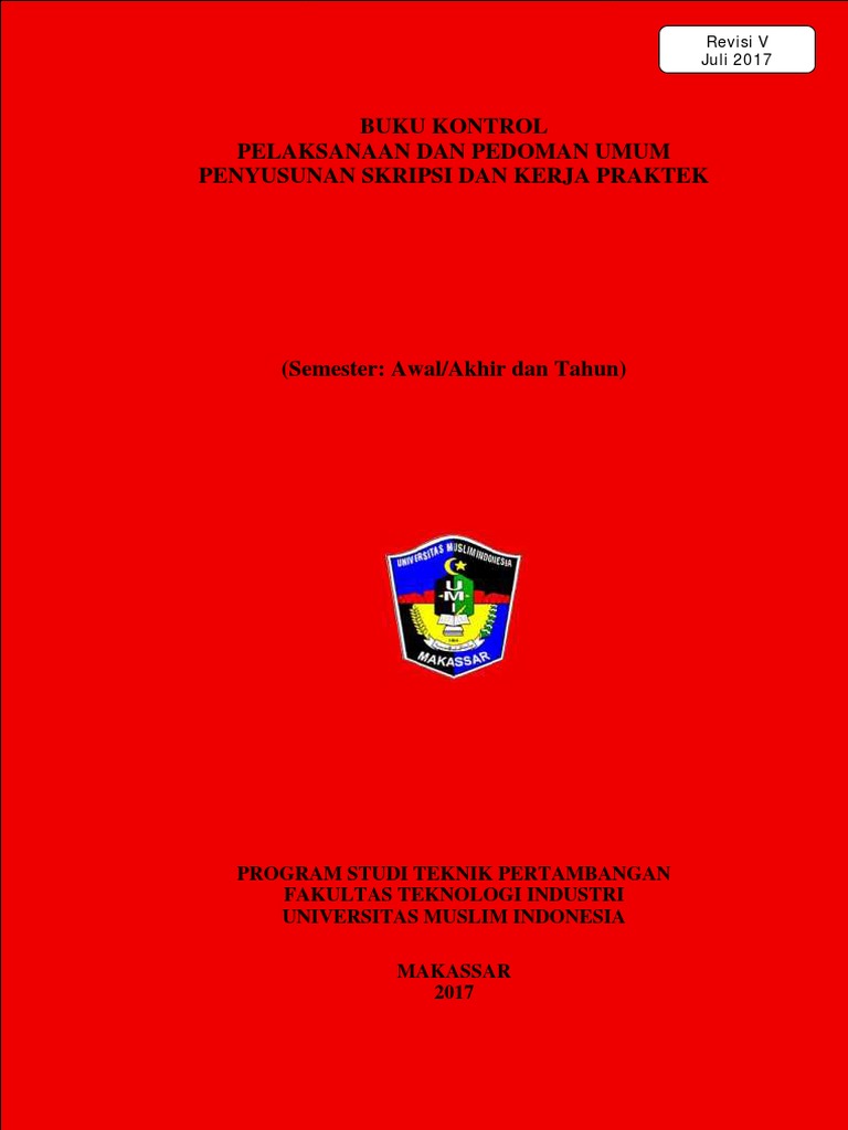 Buku Panduan Penulisan Skripsi Dan Kerja Praktek | PDF