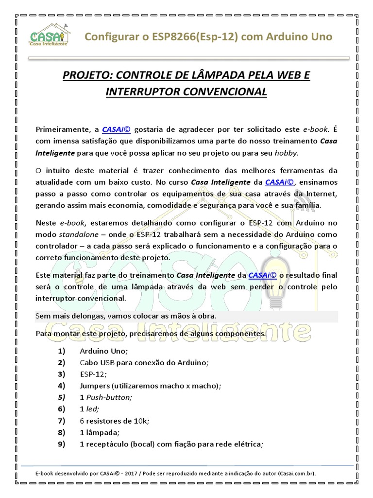 Configurar O Esp8266 Standalone Com Arduino Pdf Arduino Relé 2872