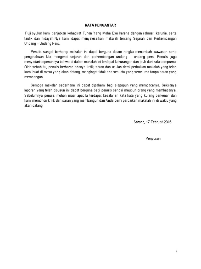 Sejarah Undang-Undang Pers Indonesia | PDF | Hukum