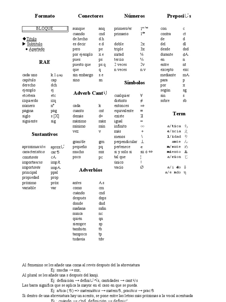 Abreviaturas | PDF | Lingüística | Gramática
