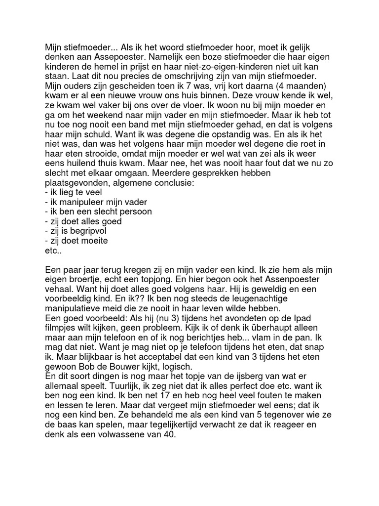 Mijn Stiefmoeder Pdf
