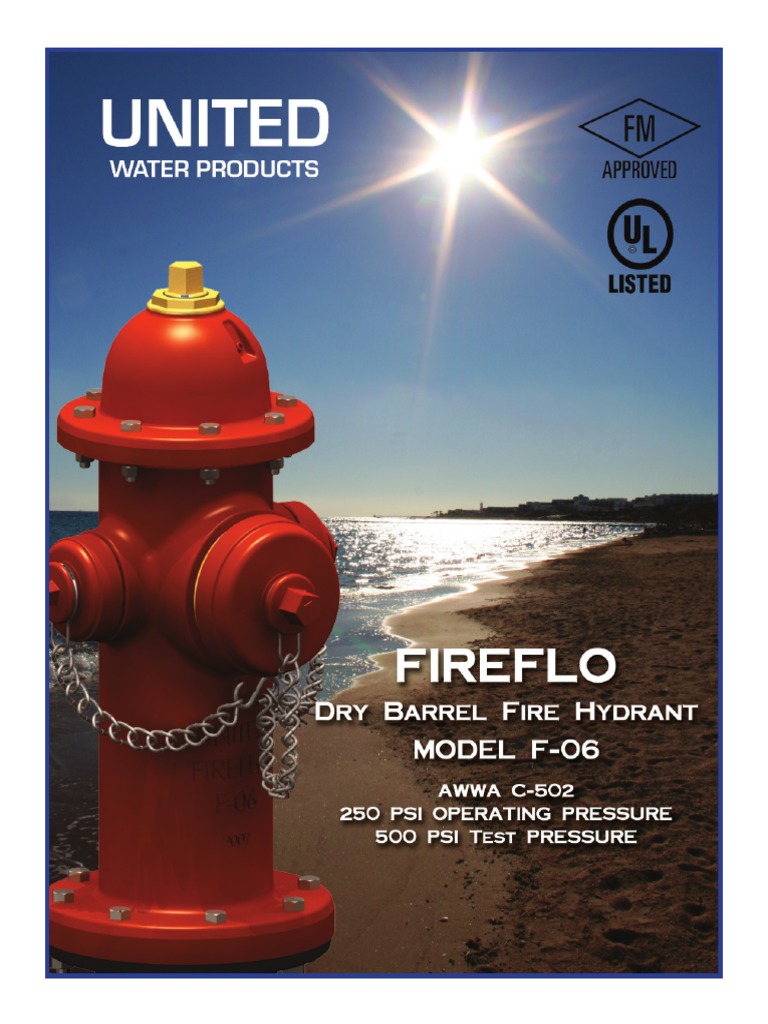 UWP F-06 AWWA Fire Hydrant Brochure | Valve | Bronze | Free 30-day ...