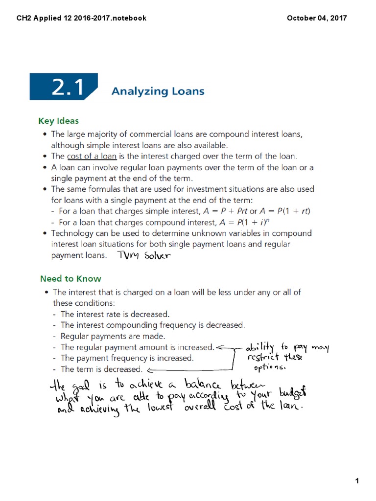 Chapter 2 | PDF | Loans | Collateral (Finance)