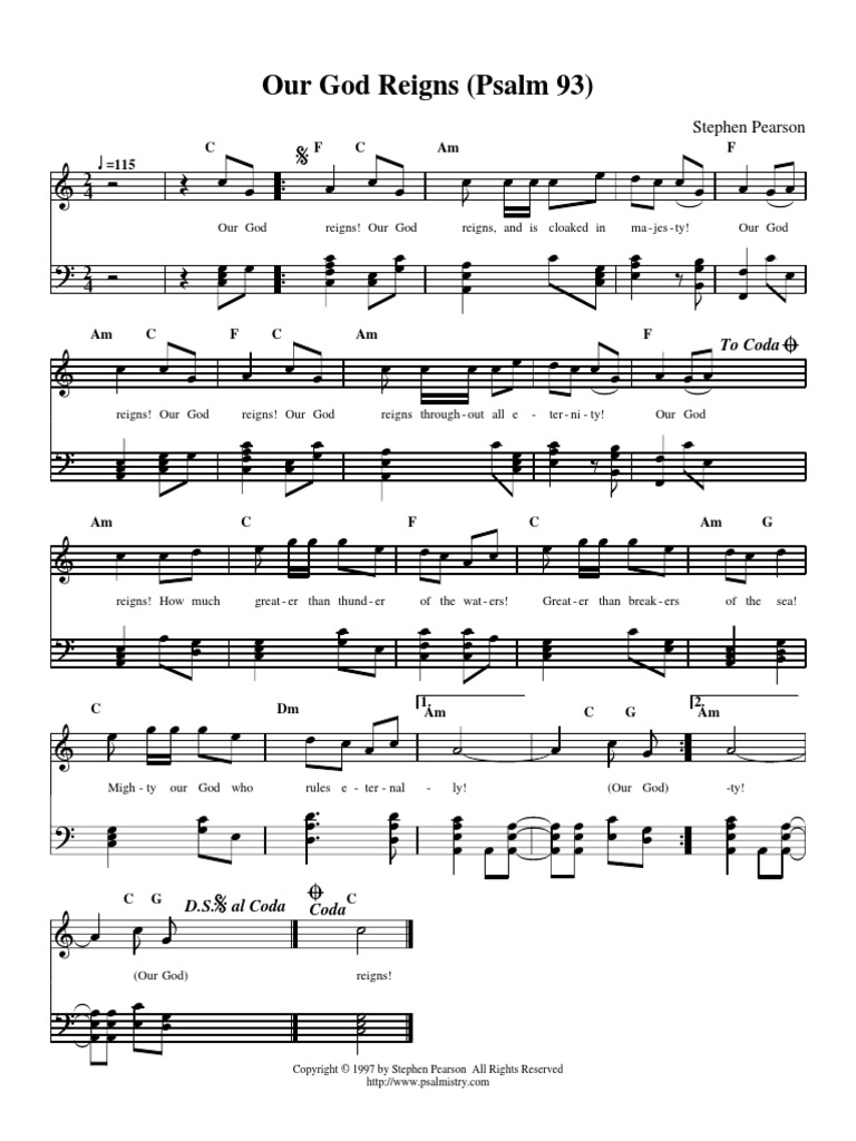 Our God Reigns With Chords PDF | PDF