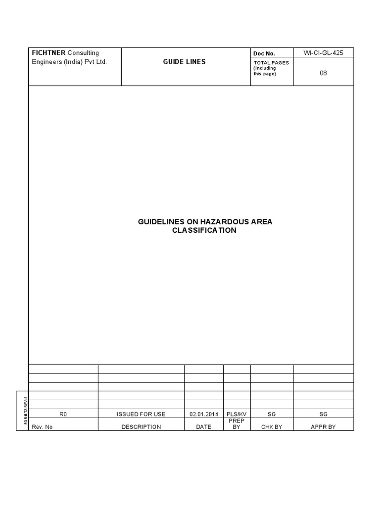 Guidelines on Hazardous Area Classification 1 | Chemistry | Gases