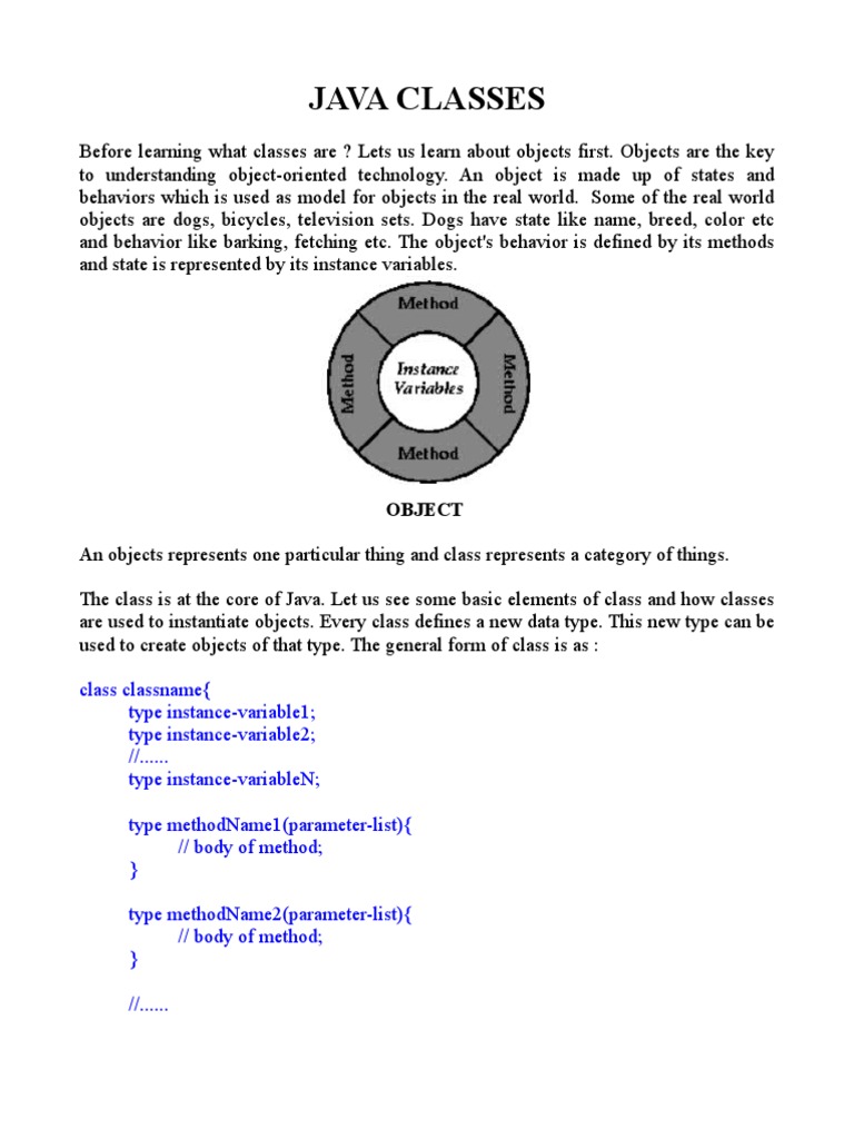 Javaclasses Pdf Class Computer Programming Method Computer Programming