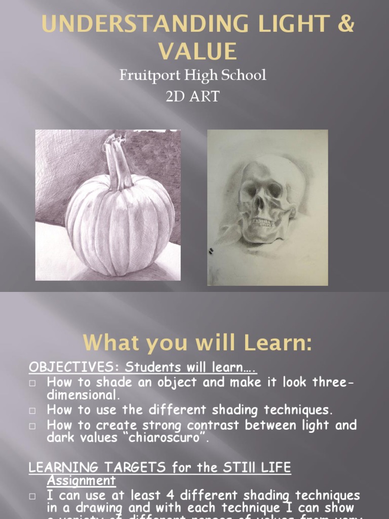 Understanding Light Value Shading | PDF | Shadow | Drawing