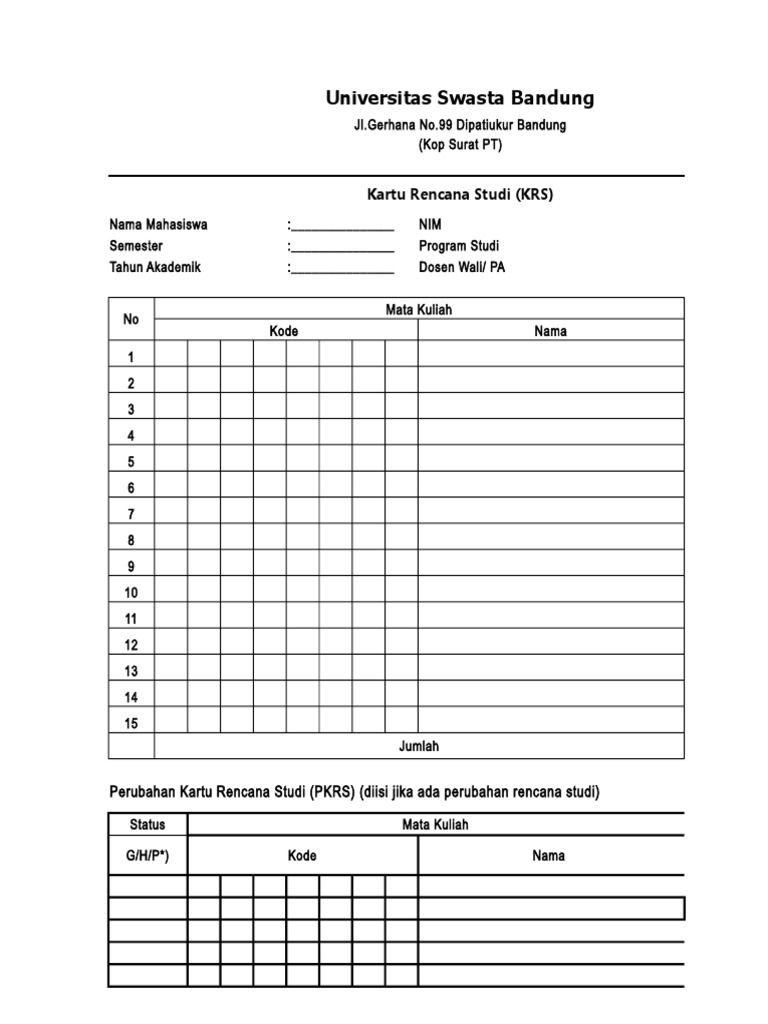 Contoh KRS | PDF | Karier & Perkembangan