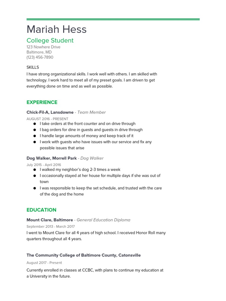 Resume - Final | PDF