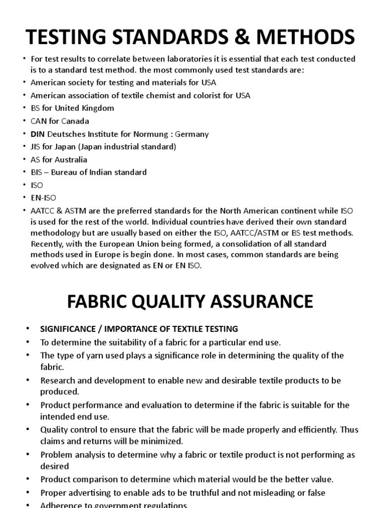 Testing of Fabrics | PDF | Textiles | Wear