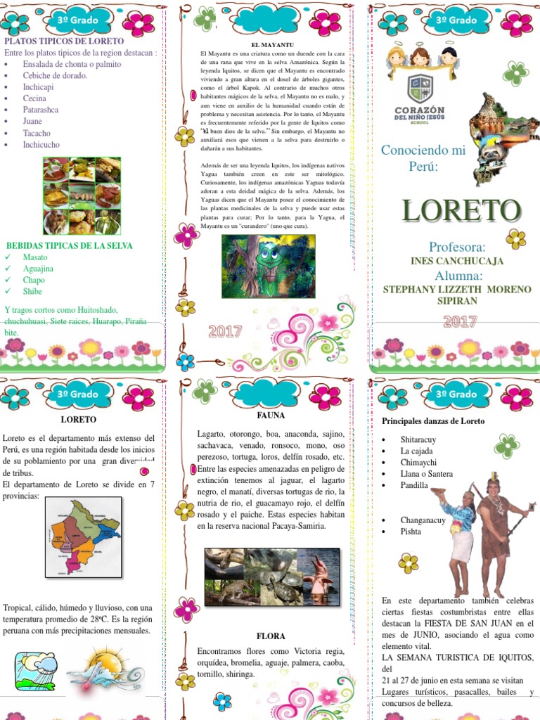 TripTico Loreto - Peru | PDF | Naturaleza