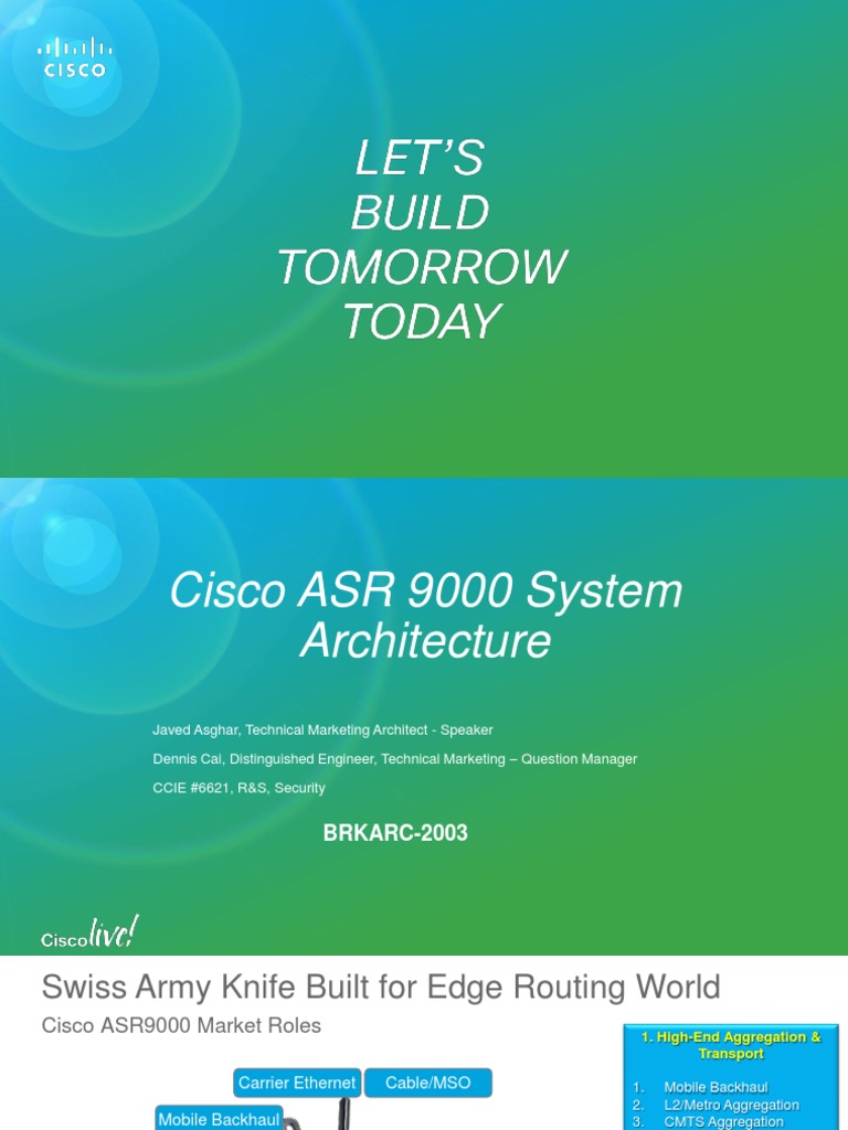 ASR9010 Presales | PDF | Quality Of Service | Multi Core Processor