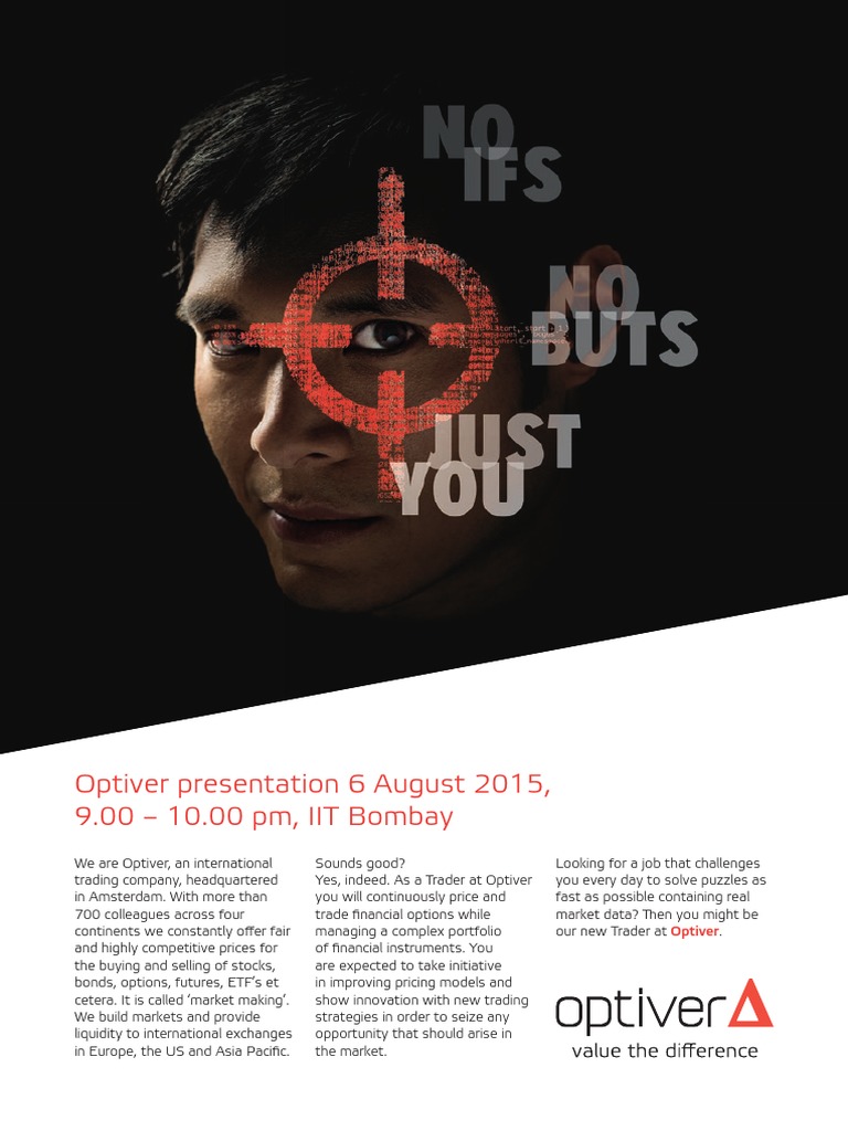 Optiver Trader Role Overview | PDF