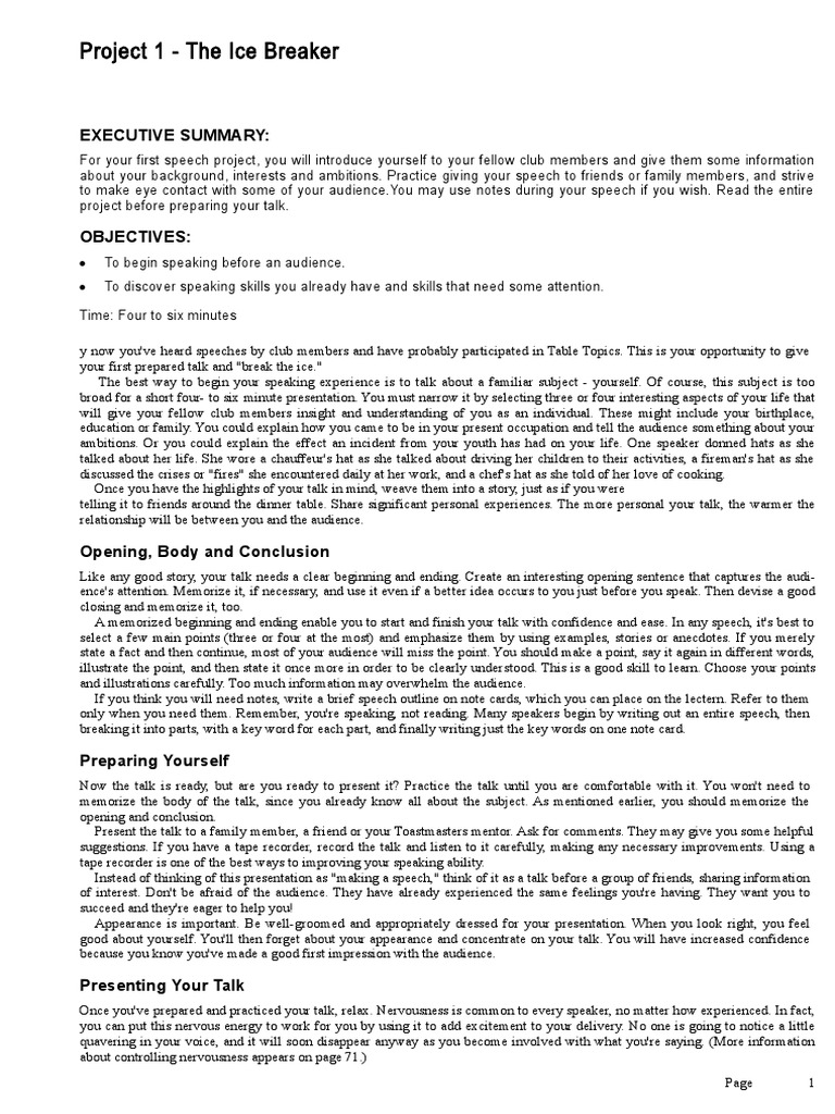 Toastmaster Full | PDF | Persuasion | Speech