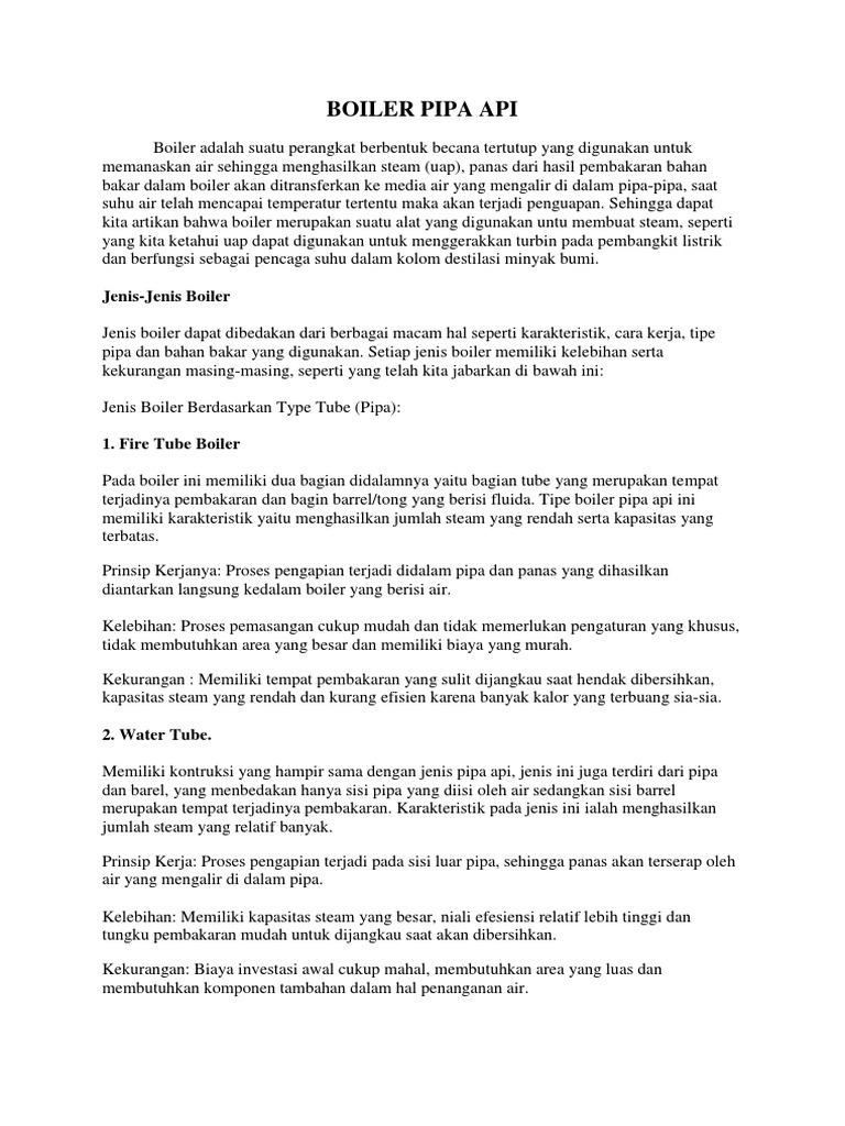 Boiler Pipa API | PDF
