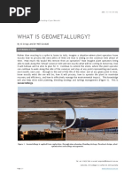 Metallurgical Testwork Overview and Design | PDF | Metallurgy | Iron Ore