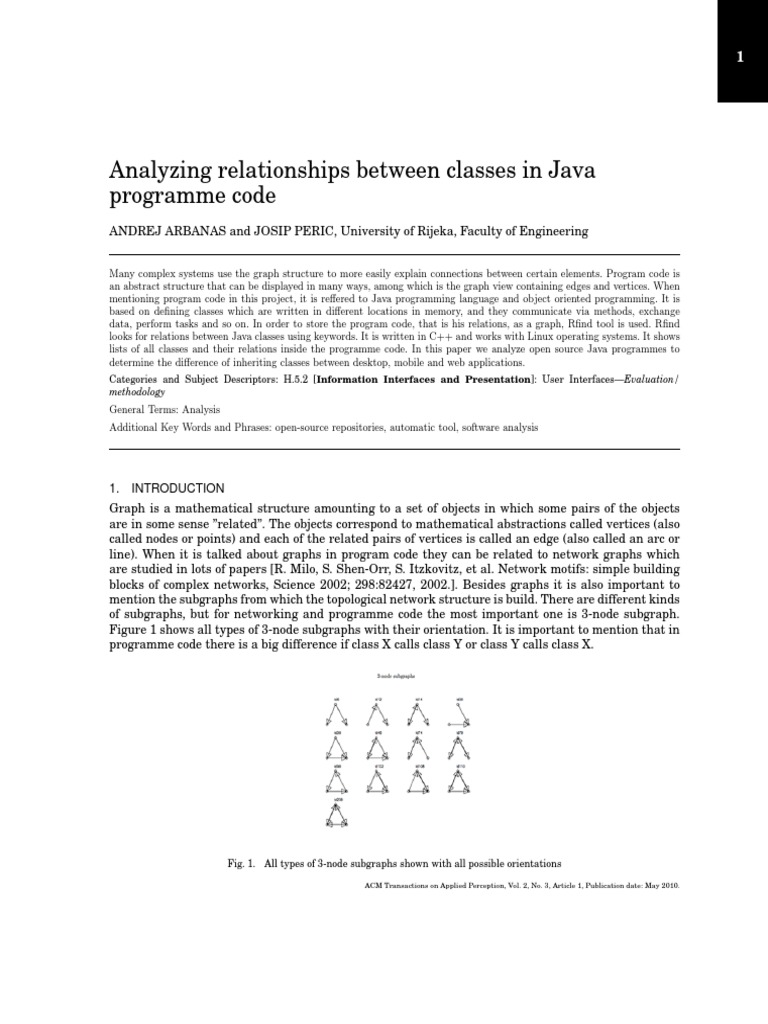 Analyzing Relationships Classes | Download Free PDF | Inheritance ...