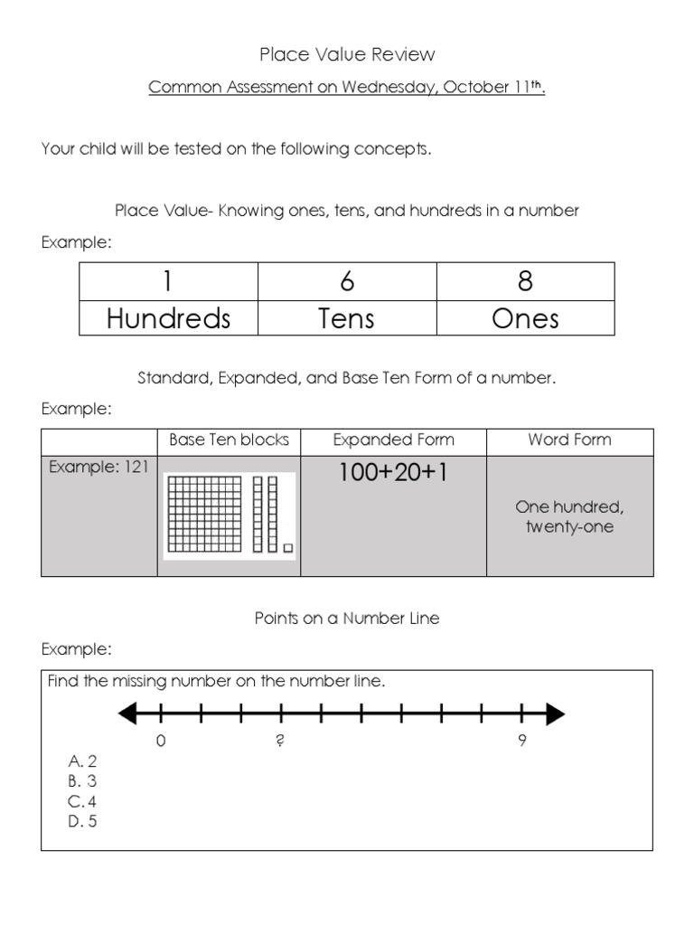 Place Value Review | PDF