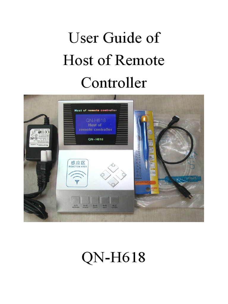 QN-H618 Remote Master User Manual | PDF | Remote Control | Menu (Computing)