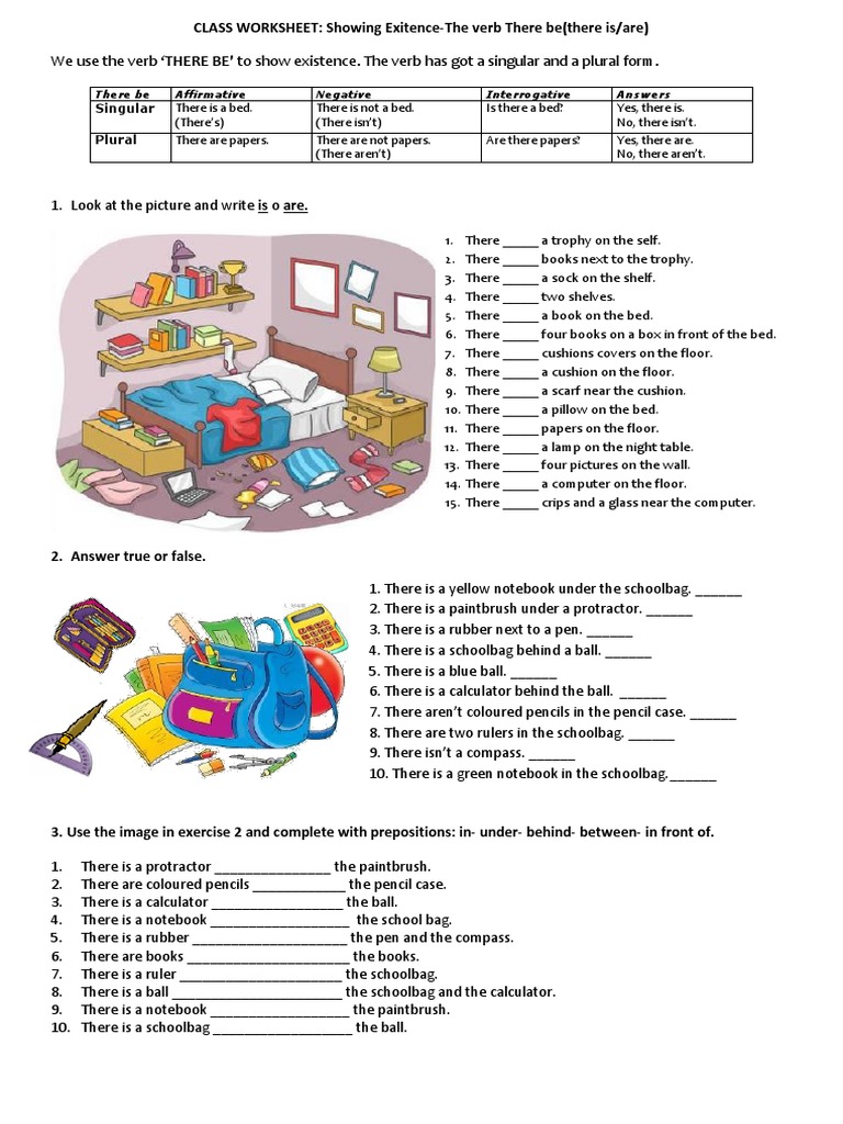 There Be Worksheet Worksheet Templates Layouts 101075 | PDF | Syntactic ...