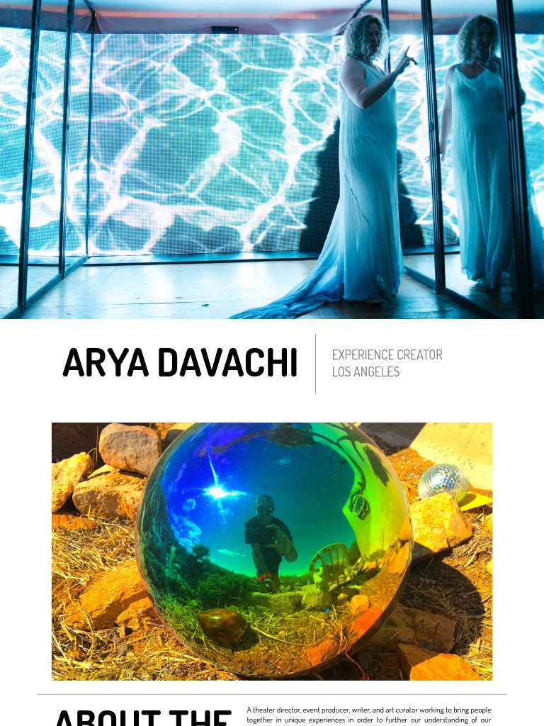 Arya Davachi Portfolio | PDF | Theatre | Entertainment (General)