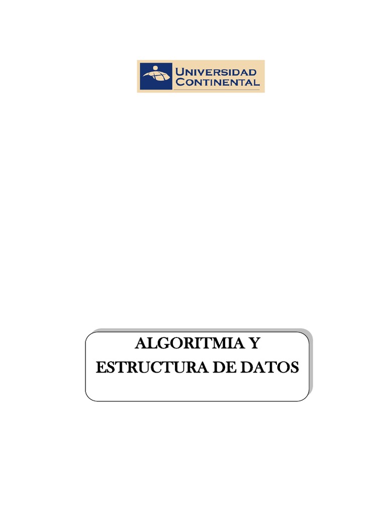 MaterialEstudio - Algoritmia y Estructura de Datos PDF | PDF | Algoritmos | Programa de computadora