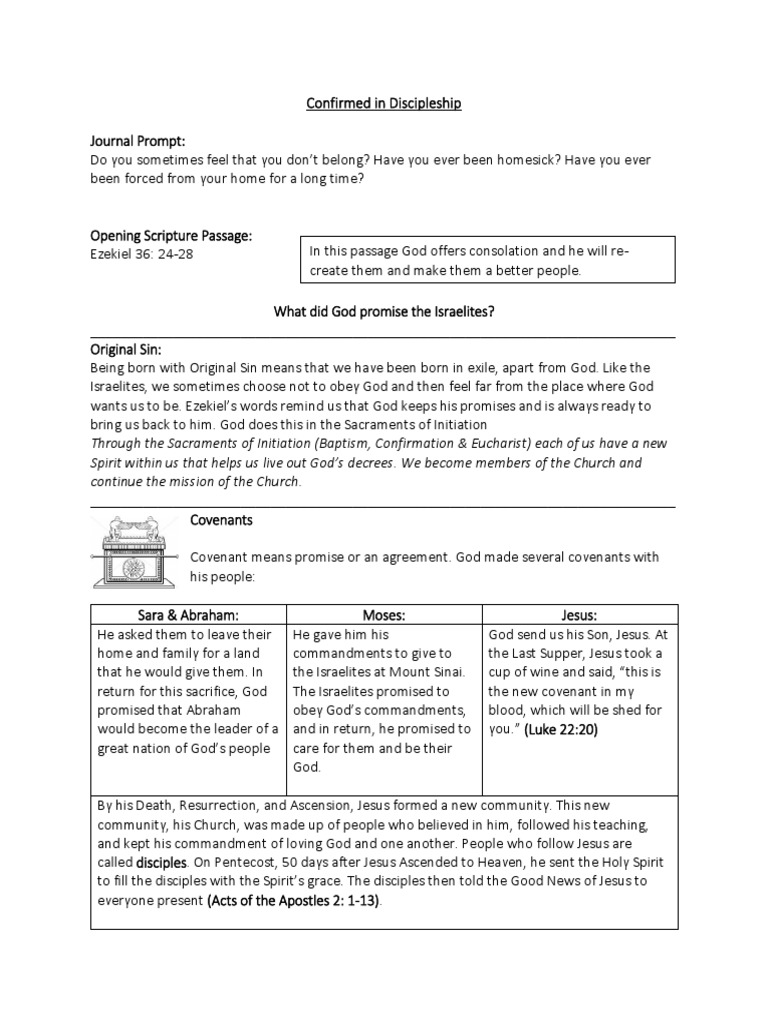 Discipleship and Covenant Community | PDF | Covenant (Biblical) | Jesus