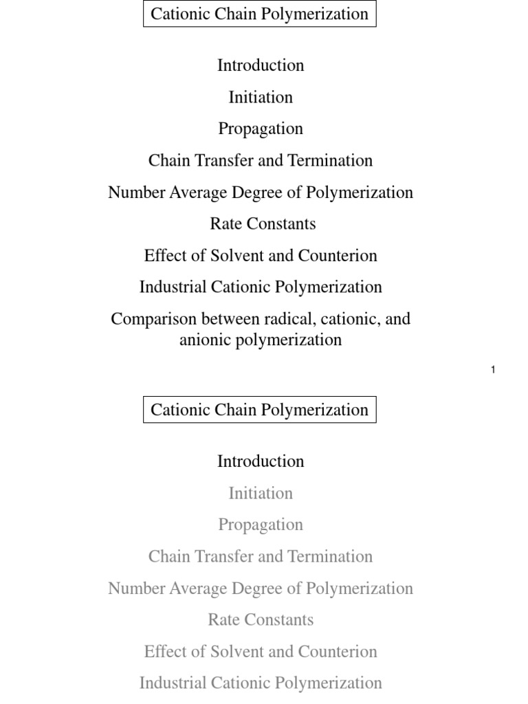 Chapter 5 Anionic Polymerization | PDF | Polymerization | Acid