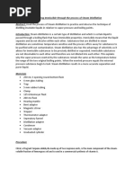 Step-by-Step Steam Distillation Guide | PDF | Distillation | Water