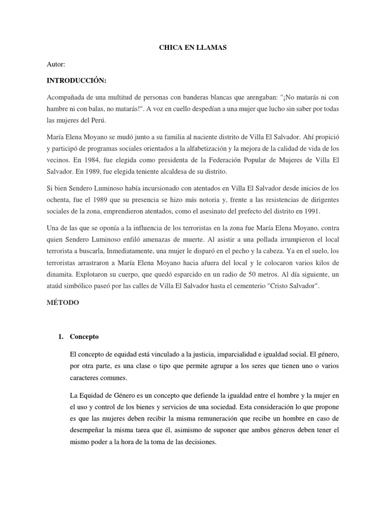 María Elena Moyano, la mujer que luchó por los derechos de todas en ...
