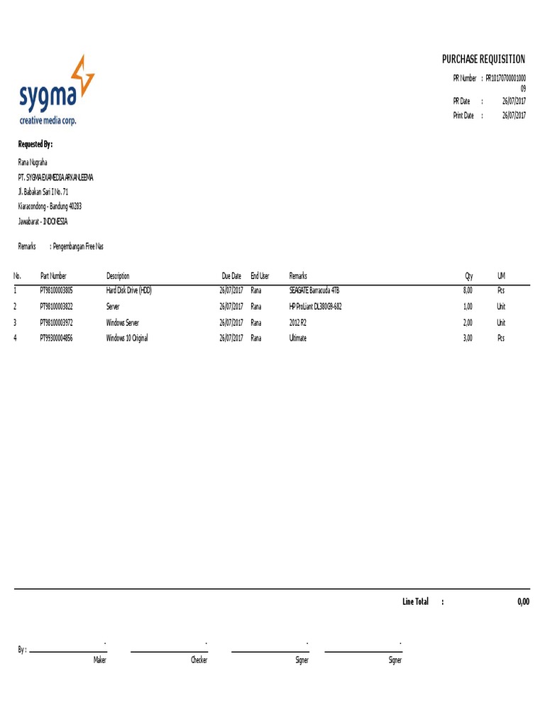 Purchase Requisition: Requested by | PDF | Digital Technology | Computing