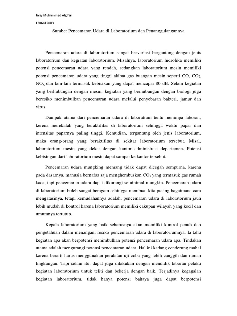 Jaisy Muhammad Algifari - Laboratorium - Tugas Pencemud Minggu 1 | PDF