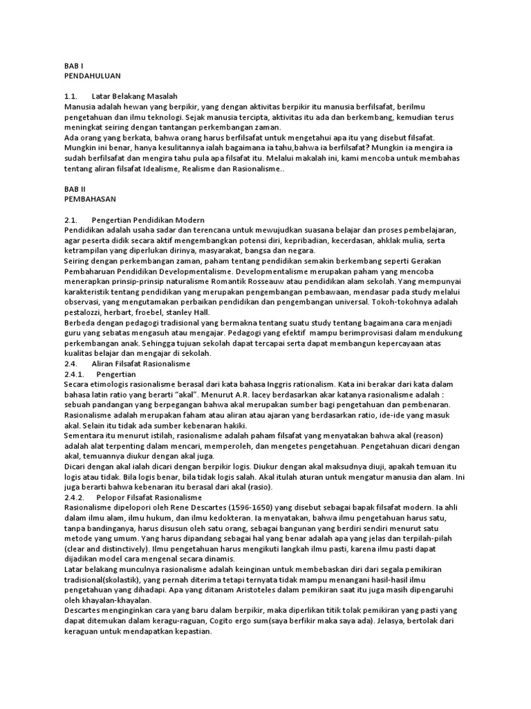 Pengertian Pendidikan Modern | PDF