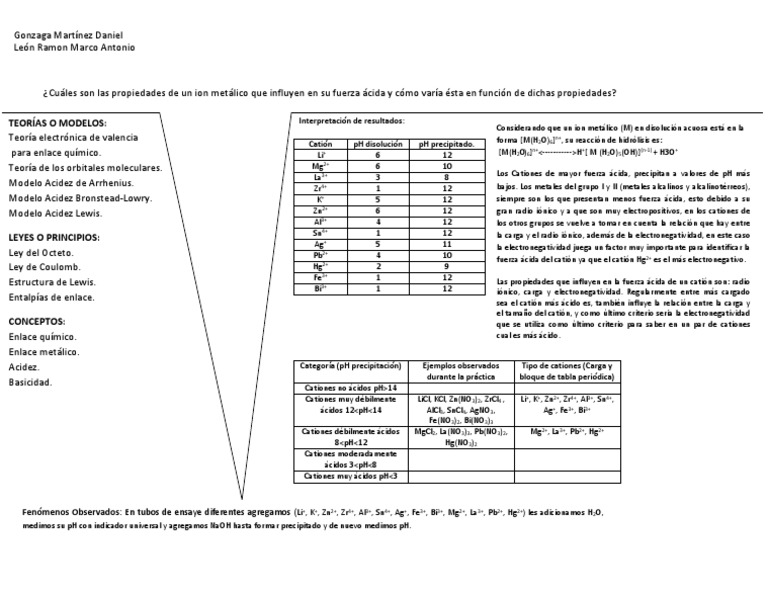 V de Gowin Prac5 | PDF | Ácido | Enlace químico