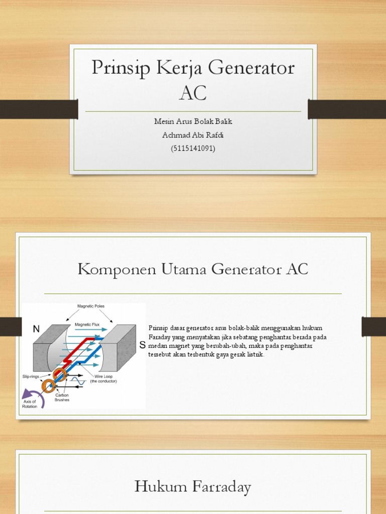 Prinsip Kerja Generator AC | PDF