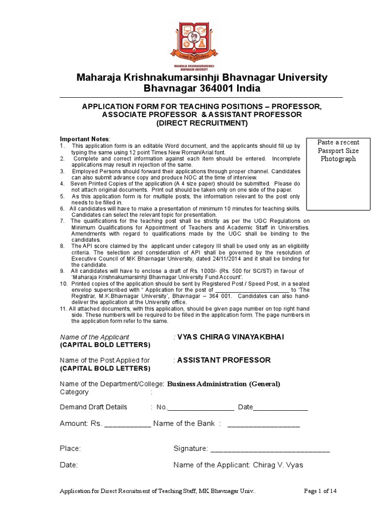 Teaching Position Application Guide | PDF | Doctor Of Philosophy | Thesis