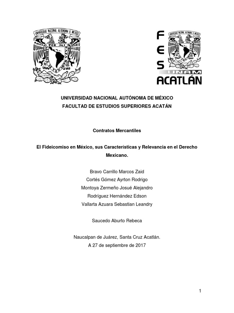 Fide I Comiso | PDF | Ley de fideicomiso | Derecho civil (sistema legal)