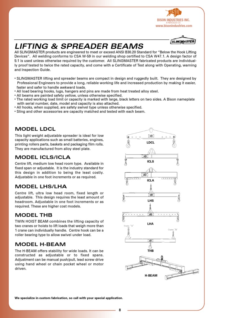 Beams Spreader PDF | PDF | Crane (Machine) | Elevator