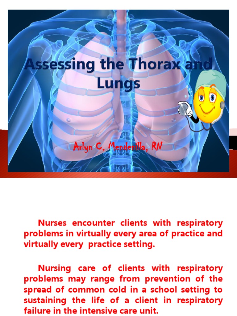 The Thorax and Lungs Assessment [Autosaved].pptx | Thorax | Vertebral ...