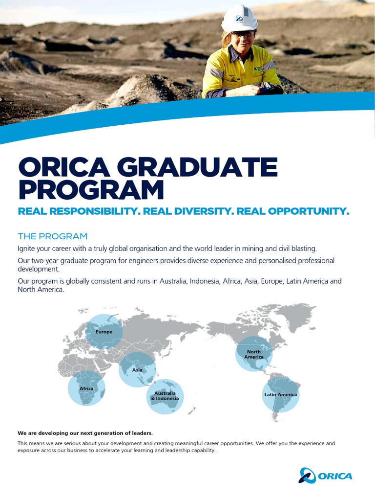 2017 - Orica Graduate Flyer | PDF | Leadership | Mentorship