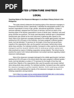 The Impact of Classroom Management On Student's Behavior | PDF ...