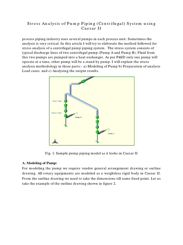 Stress Analysis of Pump Piping | PDF | Pump | Stress (Mechanics)
