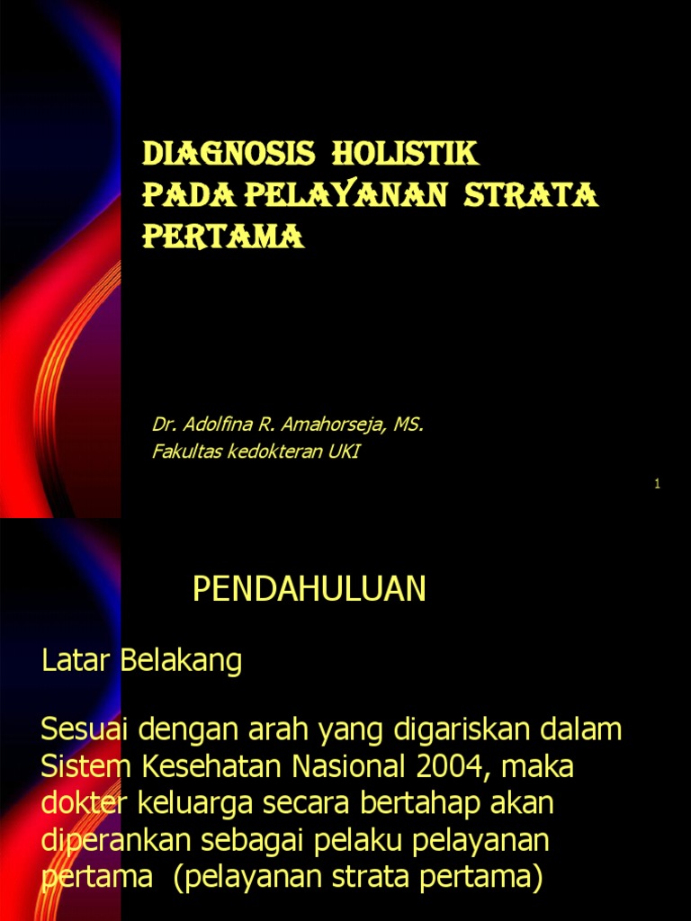 Diagnosis Holistik | PDF