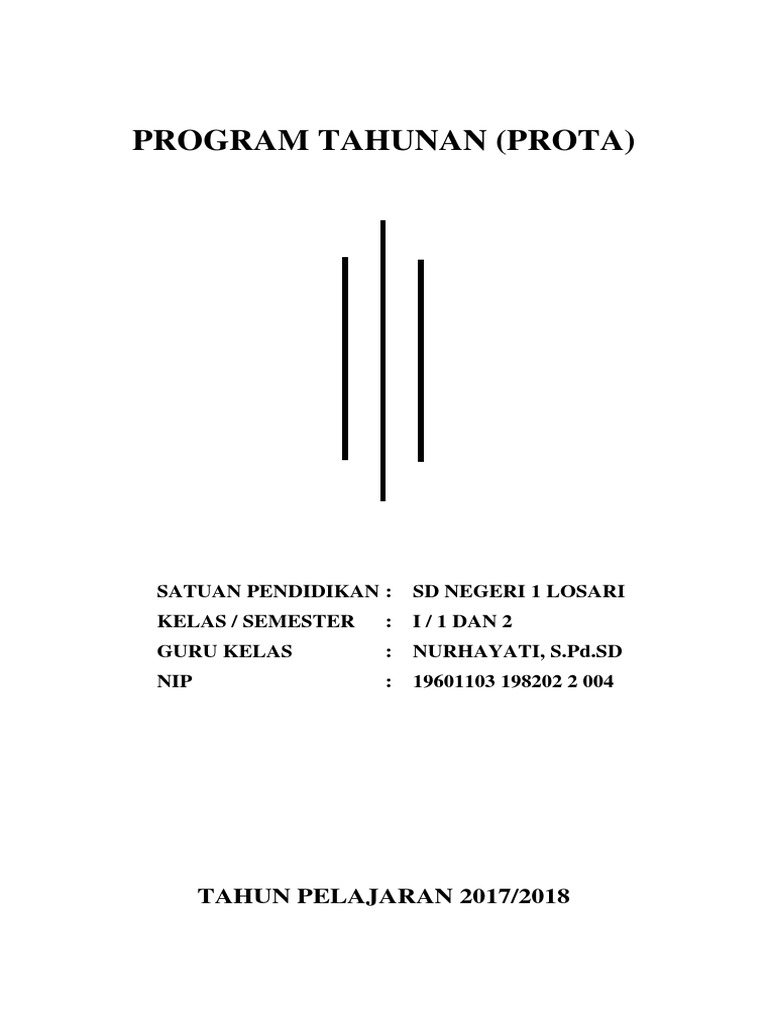 Cover Program Tahunan SD | PDF | Olahraga & Rekreasi