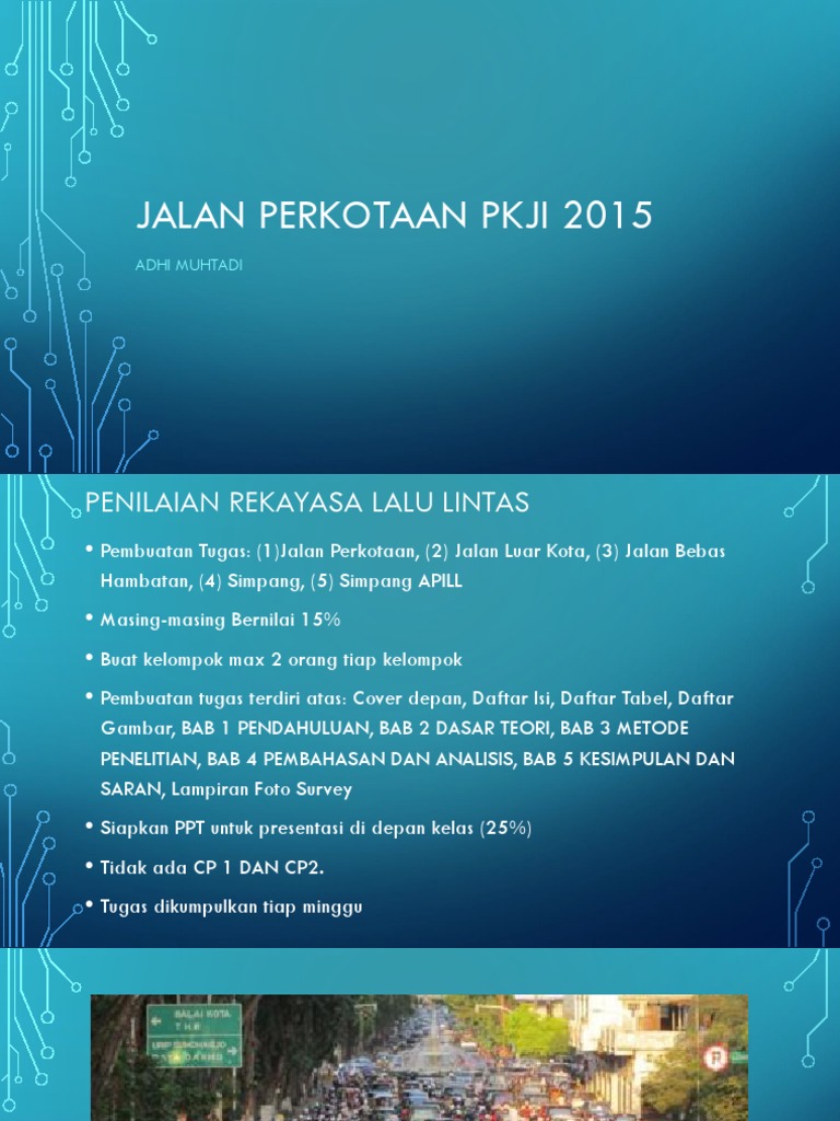 Jalan Perkotaan Pkji 2015 | PDF